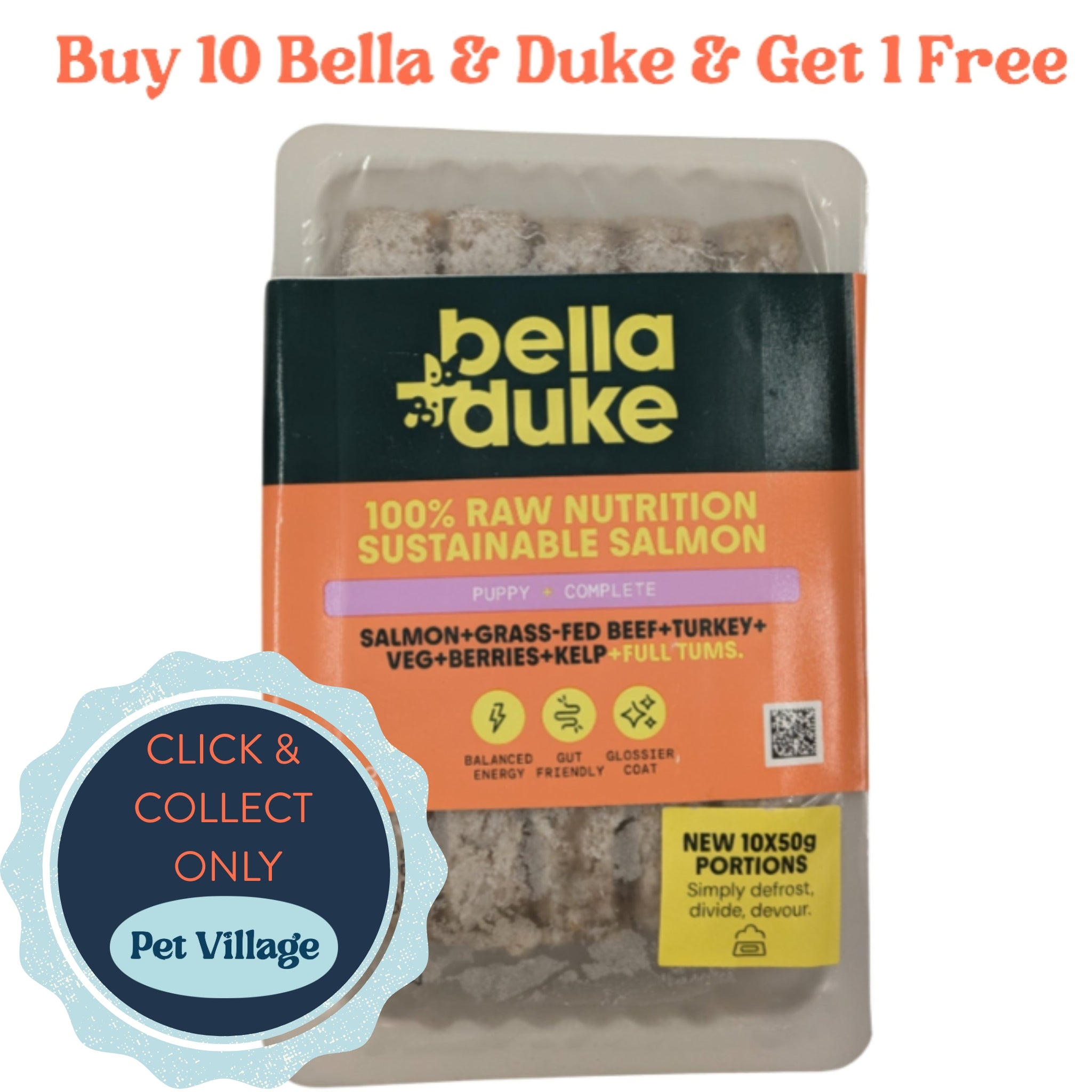 Bella & Duke Sustainable Salmon 500g – Puppy High-Protein, Grain-Free ...
