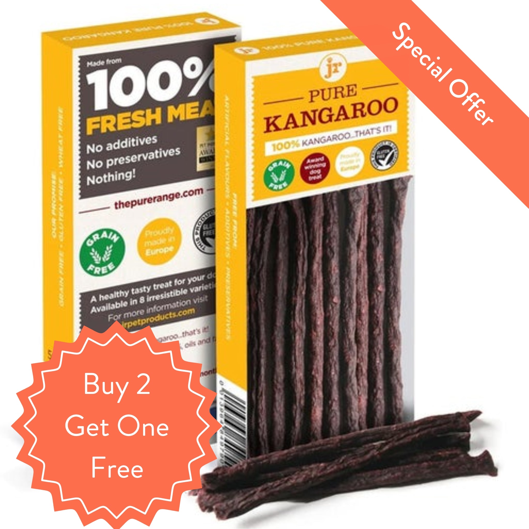 JR Pure Kangaroo Sticks 50g – Our Pet Village