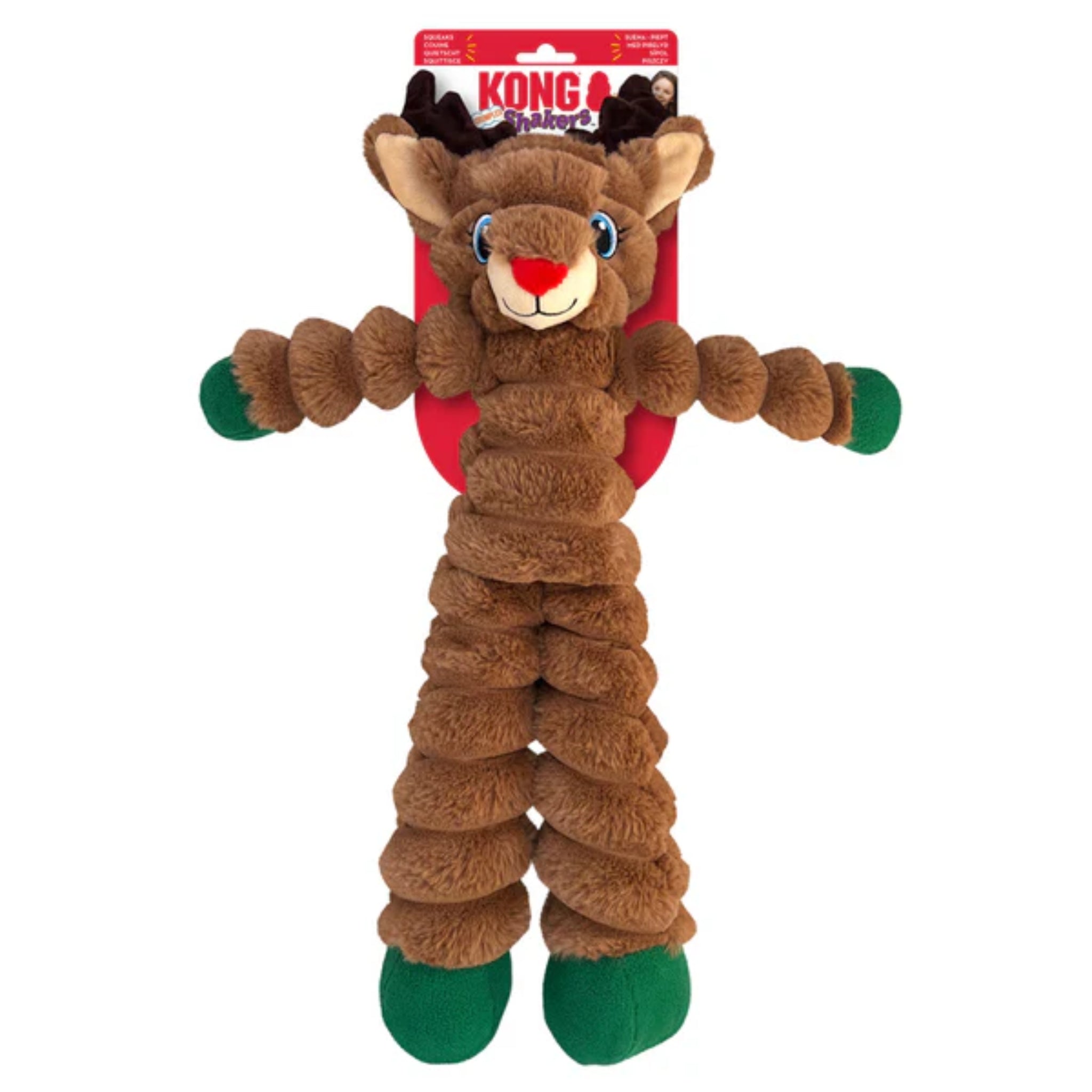 Kong Holiday Shakers Crumples Reindeer Dog Toy – Our Pet Village