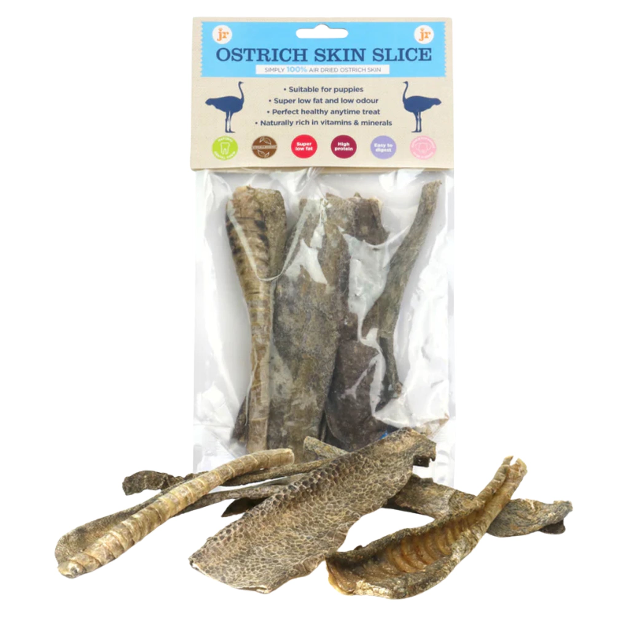 JR Ostrich Skin Slice 60g – Healthy, Natural Dog Chew – Our Pet Village