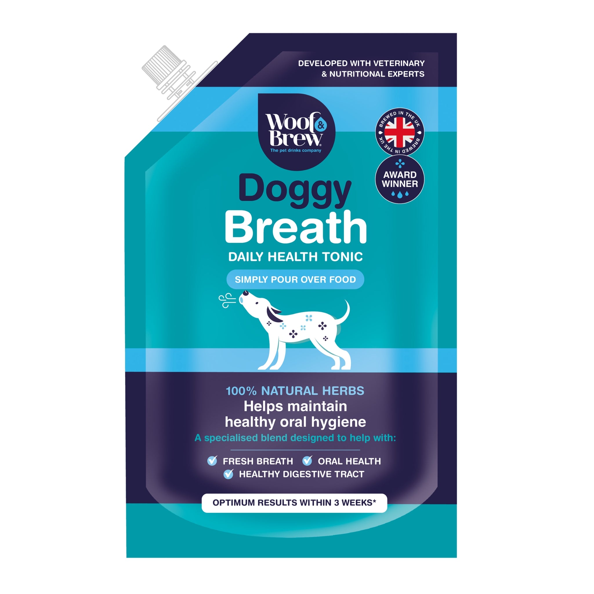 Woof & Brew Doggy Breath 300ml – Natural Herbal Tonic for Dogs – Our ...