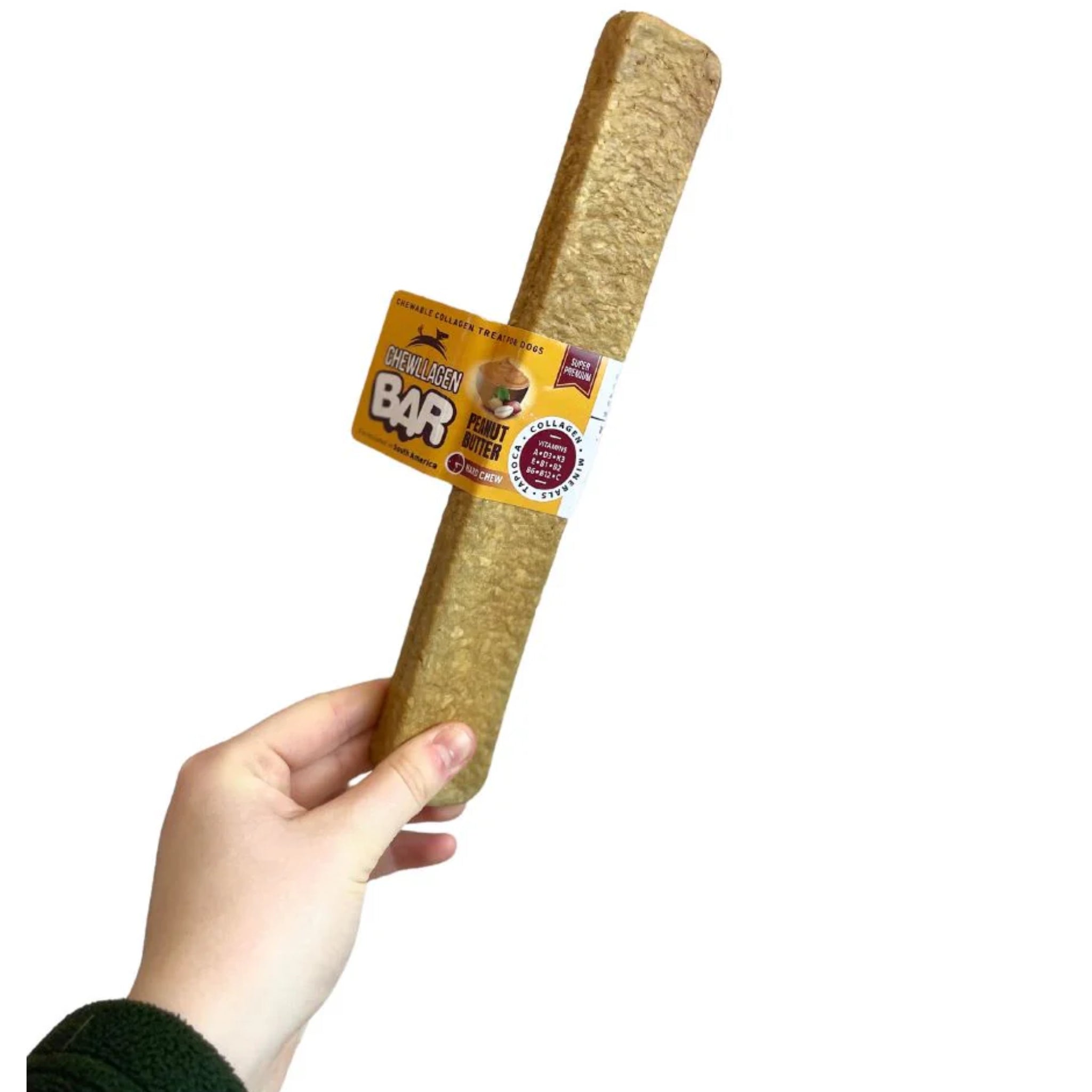 Chewllagen Peanut Butter Bar – Natural Collagen Dog Chew – Our Pet Village