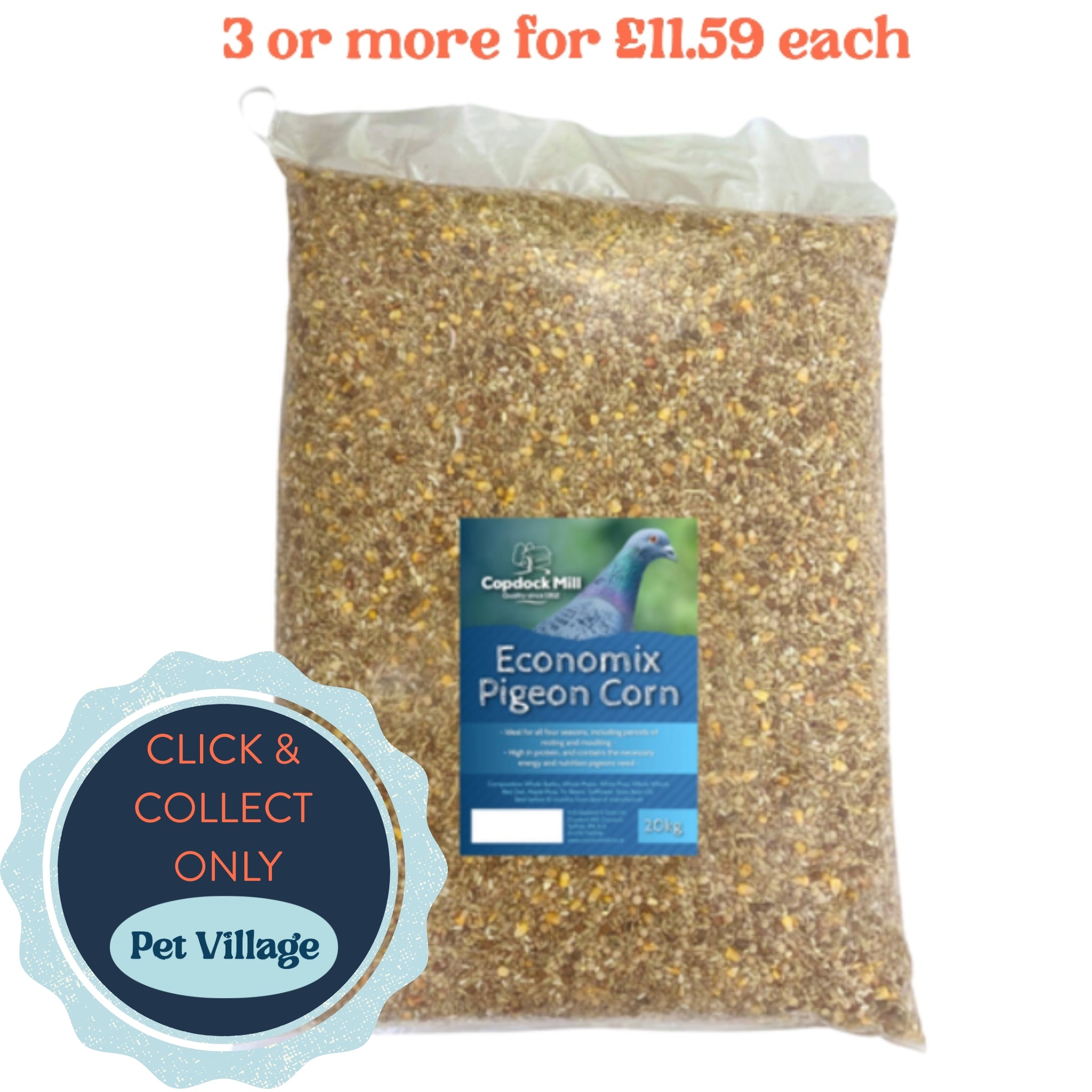 Copdock Economix Pigeon Corn 20kg – Our Pet Village